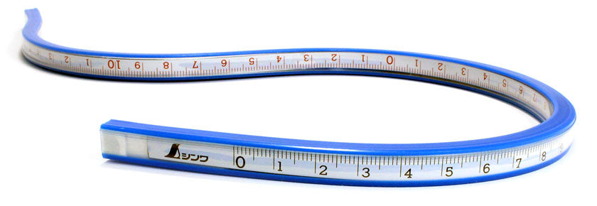Shinwa 40 cm flexible curve with cm markings – Northwest Passage Tools